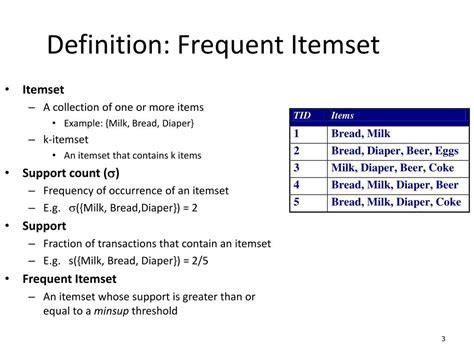 ppt frequent item mining powerpoint presentation id 199186