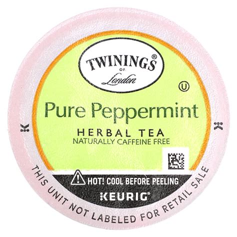 Twinings Herbal Tea Pure Peppermint Caffeine Free K Cups