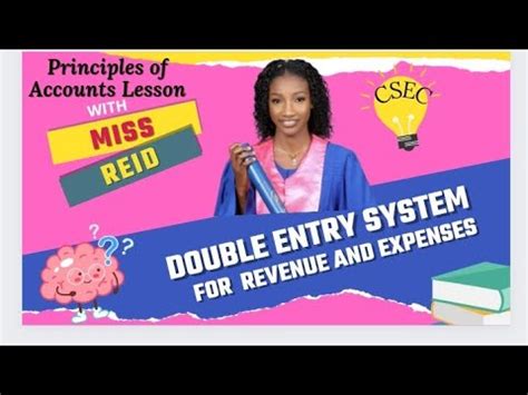 Double Entry For Revenue And Expenses Debits And Credits Ledger