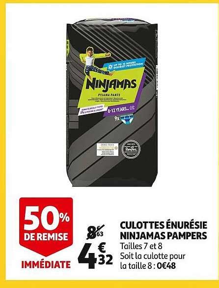Promo Culottes Nur Sie Ninjamas Pampers Chez Auchan Icatalogue Fr