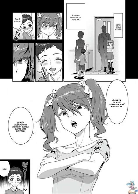 Relações sexuais a meia irmã Hentai Quadrinhos de Sexo
