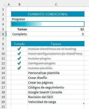 Crear Un Checklist En Excel Tus Tareas Bajo Control