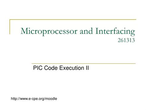 Ppt Microprocessor And Interfacing Powerpoint Presentation