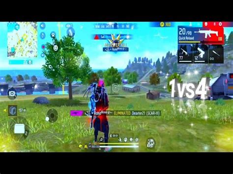 Free Fire Solo Vs Squad Gameplay Mobile Free Fire Rank Game Solo Vs
