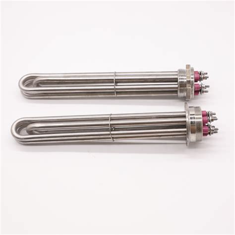 415V 3 Phase 12kw Threaded Electric Tubular Oil Water Boiler Immersion