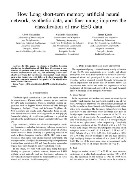 pdf how long short term memory artificial neural network synthetic data and fine tuning