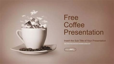 Plantilla PowerPoint de Café Plantillas PowerPoint Gratis
