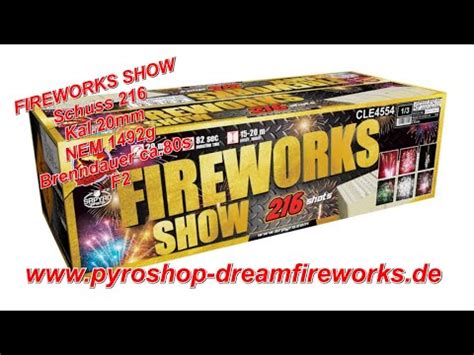 Mega Verbund Feuerwerk Cle Fireworks Show Schuss Srpyro