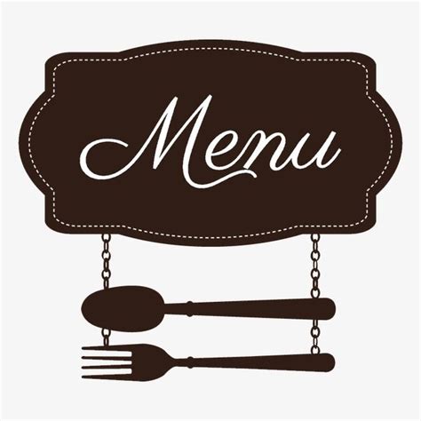 Menu Cover Png Image Vector Menu Cover Design Menu Clipart Brown