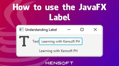Javafx Label Tutorial Perfect For Beginners Youtube