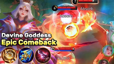 DEVINE GODDESS EPIC COMEBACK Lunox Legend Skin Gameplay Best Build