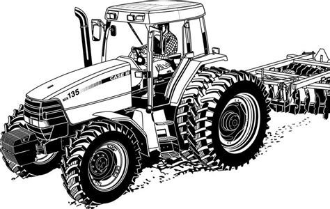 Case Tractor Coloring Pages