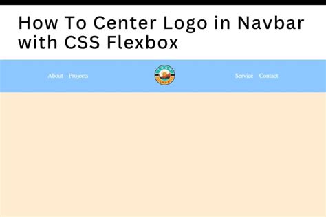 How To Center A Logo In Navbar With Css Flexbox Coding Crunch