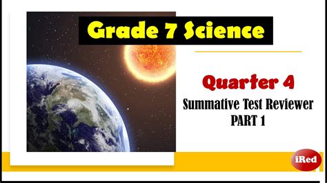 Grade 7 Science Quarter 4 Periodical Test Reviewer Part 1 YouTube