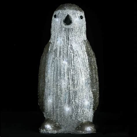 LED Christmas Acrylic Penguin Figure Indoor And Outdoor 30cm