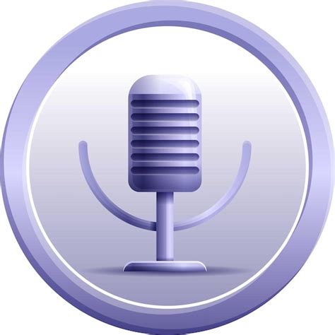 Icono de micrófono de estudio caricatura de icono de vector de