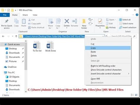 How To Copy File Folder Location Path In Windows Youtube