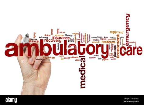 Ambulatory Care Word Cloud Concept Stock Photo Alamy