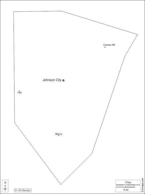 Condado De Blanco Mapa Gratuito Mapa Mudo Gratuito Mapa En Blanco