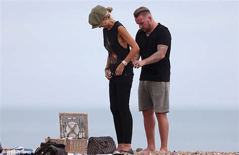 Lady Victoria Hervey Suffers Nip Slip On Brighton Beach Daily Mail Online