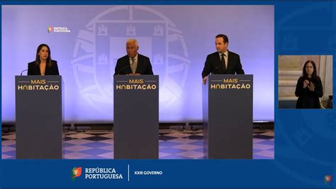 Conferência de imprensa do Conselho de Ministros YouTube