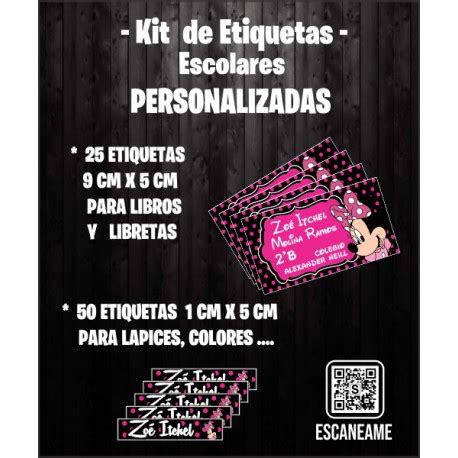 Etiquetas Escolares Personalizadas