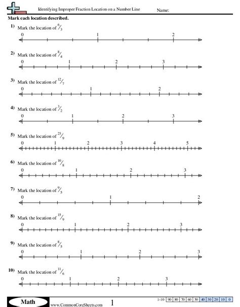 A Number Line Worksheet With Numbers On It