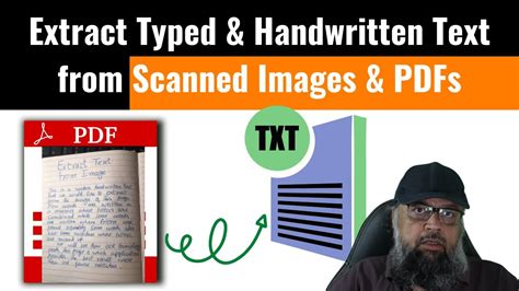 How To Extract Typed Handwritten Text From Images And Pdfs Youtube