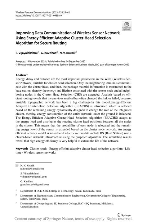 improving data communication of wireless sensor network using energy efficient adaptive cluster