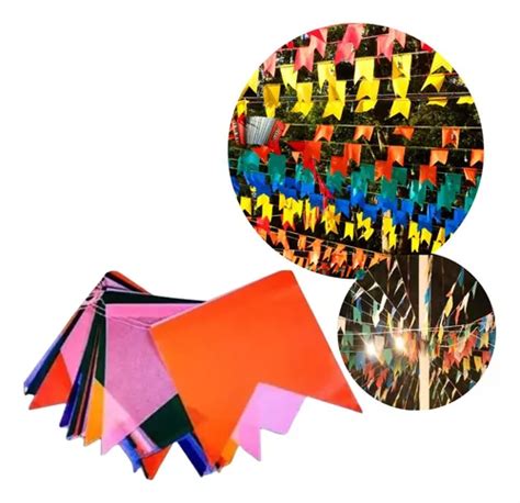 Bandeirinha Festa Junina Pl Stica M Rea Externa Nfe Mercadolivre
