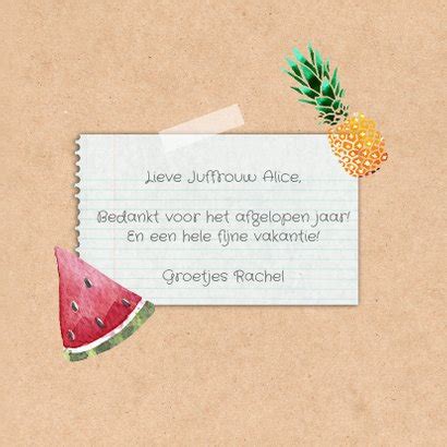 Juffen Bedankkaart Bedankkaartjes Kaartje2go