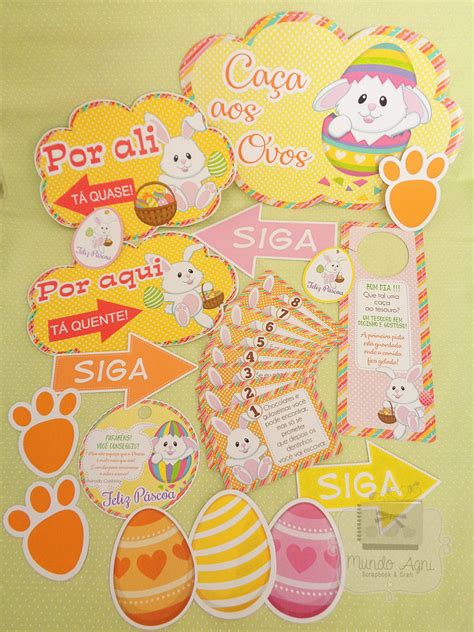 Kit Caça aos Ovos Páscoa Elo7 Produtos Especiais