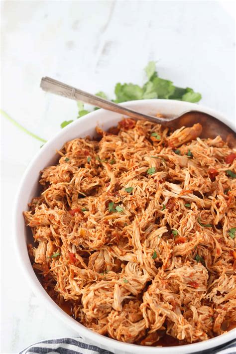 Mexican Slow Cooker Shredded Chicken Whole Lotta Yum