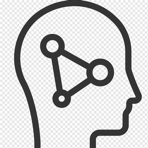 искусственный мозг соединения лицо интеллект процессор значок