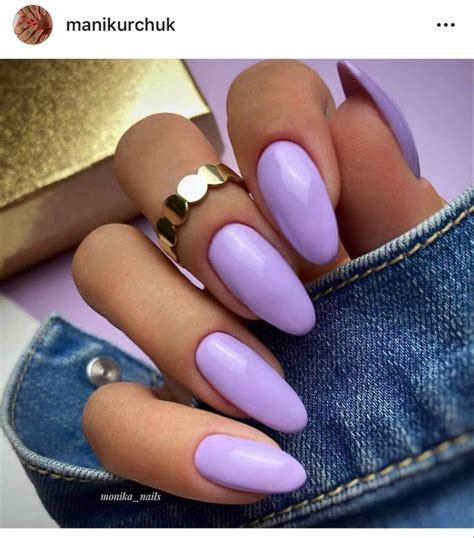 Perpul Nails Purple Shellac Nails Light Purple Nails Violet Nails