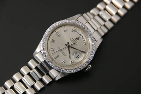 Rolex Oyster Perpetual Day Date Ref Platinum And Diamonds Rolex