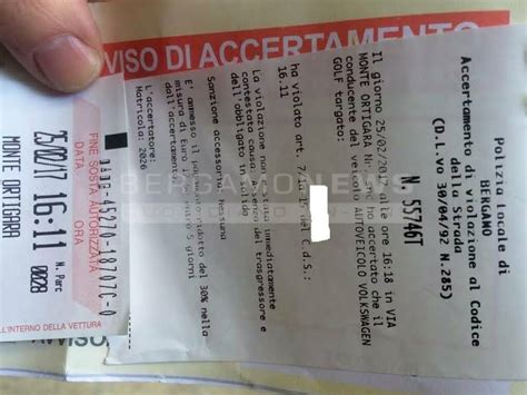 Bergamo ticket scaduto da 7 minuti multa È stata applicata la legge