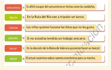 Consulta El Significado De Las Siguientes Palabras Y Utilizalas En