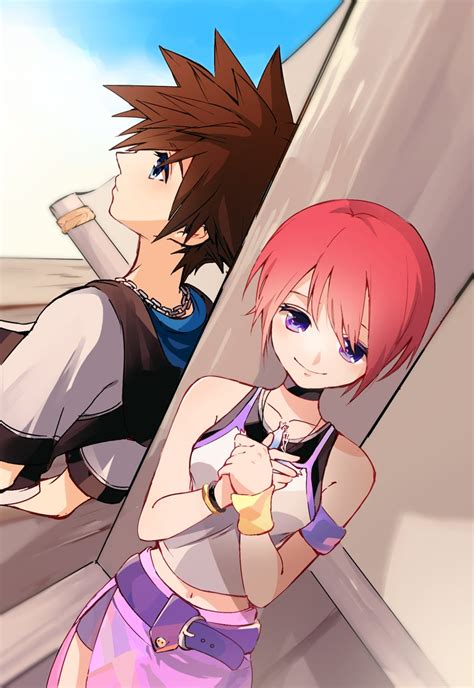 Sora And Kairi Kingdom Hearts And 1 More Drawn By Ramochi Auti