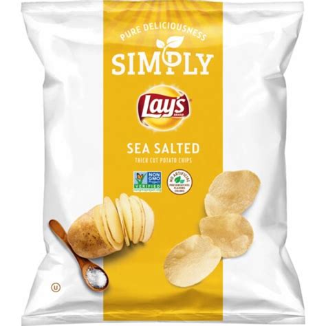 Lay S Simply Sea Salted Thick Cut Potato Chips Count Oz Ralphs