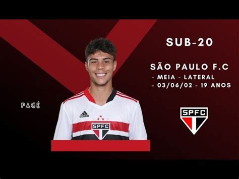 João Pedro Pajé São Paulo F C Sub 20 YouTube