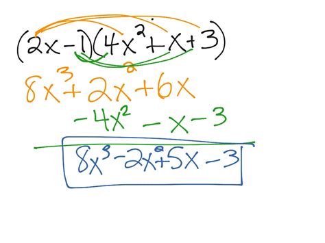 adding subtracting and multiplying polynomials math algebra showme