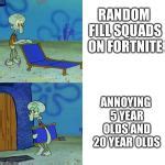 Squidward Folding Chair Meme Generator Imgflip