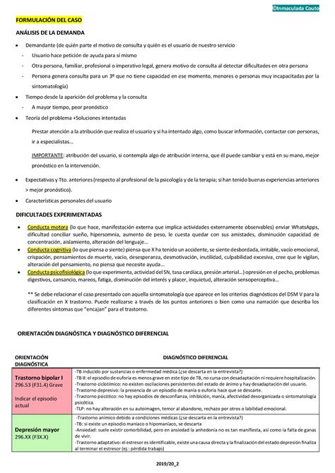 1 Resumen Apuntes para la preparación de EX y PS FORMULACIÓN DEL