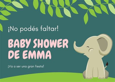 Explorá nuestras plantillas de tarjetas de baby shower gratuitas Canva