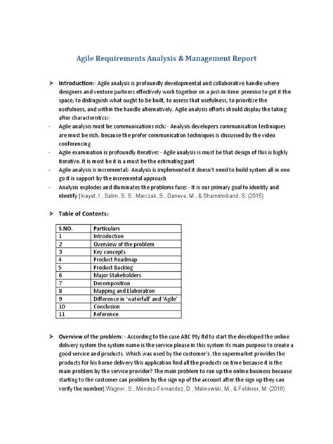 agile requirements analysis pdf business analysis agile software development