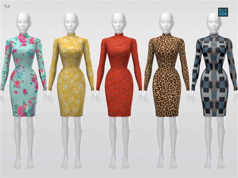 Modern Mid Dress Screenshots The Sims Create A Sim Curseforge