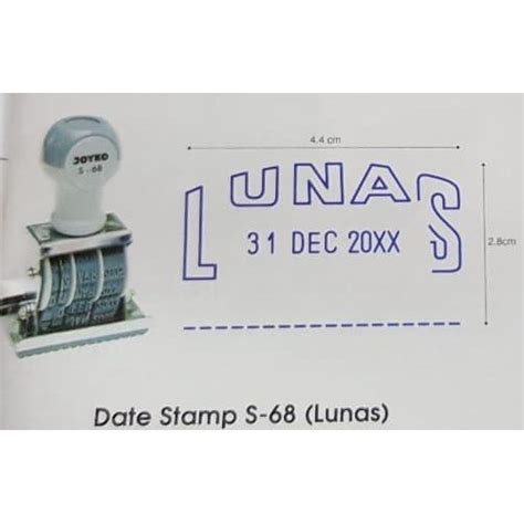 Jual Stempel Lunas Tanggal Bulan Tahun Joyko Date Stamp S 68 Shopee