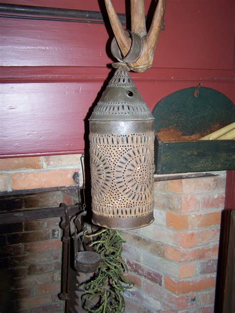 18 Th Century Punched Tin Lantern From New Hampshire Primitive