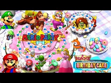 Birthday Cake Baked By Peach Mario Party Peach S Birthday Cake Youtube